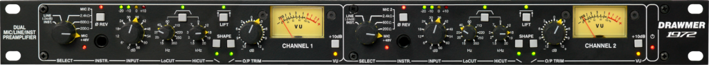 1972 Dual Mic/Line/Instrument Pre-Amplifer - TransAudio Group